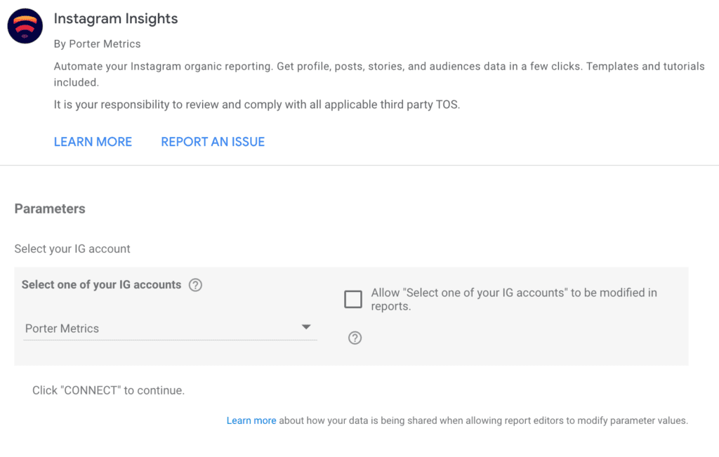 Choose your accounts | Porter | All things Google Data Studio and Big Query